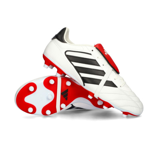 Bota de fútbol adidas Copa Gloro II FG White-Core Black-Better Scarlet ...