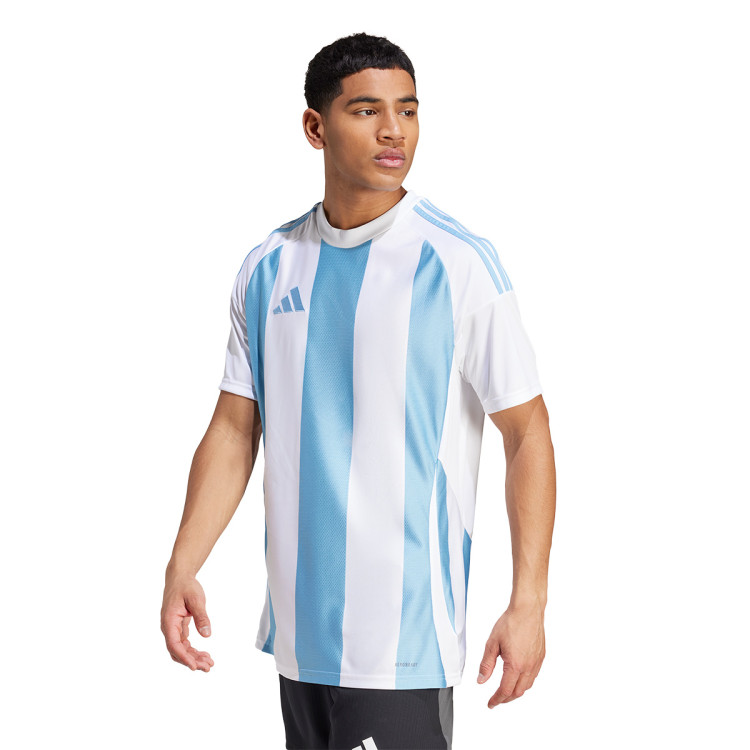 Jersey adidas Striped 24 m/c Team Light Blue-White-White - Fútbol Emotion