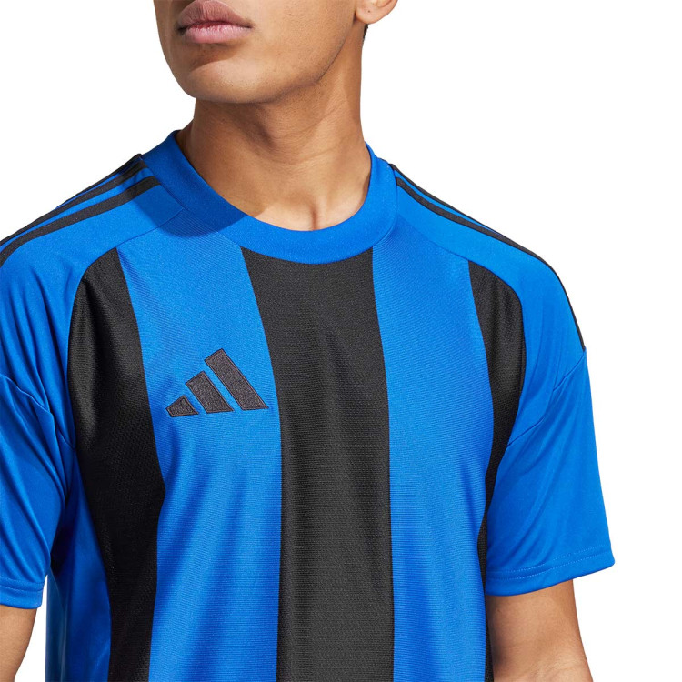 Camiseta adidas Striped 24 m/c Team Royal Blue-Black - Fútbol Emotion