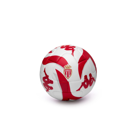 Ball Kappa AS Monaco 2024-2025 Mini White-Red - Fútbol Emotion