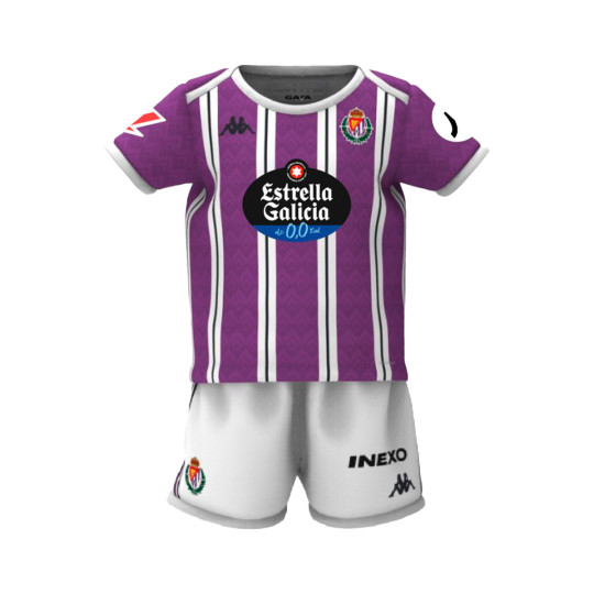 Conjunto Kappa Real Valladolid Primera Equipación 2024-2025 Bebé Bright ...