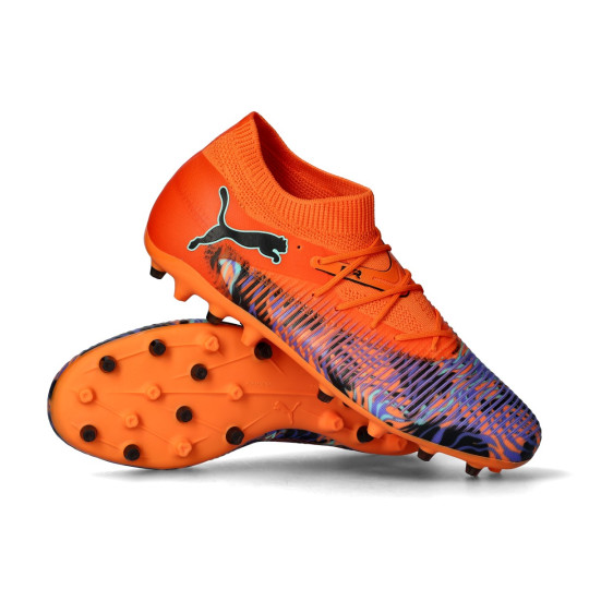Bota de fútbol Puma Future 8 Match Creativity MG Orange Poppy-Black ...