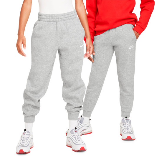 Trousers Nike Kids Sportswear Club Fleece Dk Grey Heather-Base Grey ...