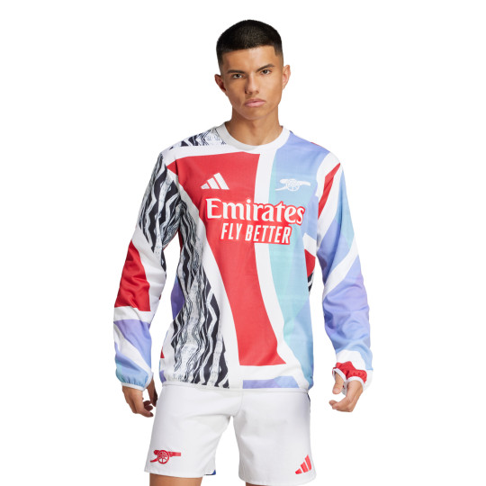 Sweatshirt adidas Arsenal FC Pre-Match 2024-2025 Better Scarlet-White ...