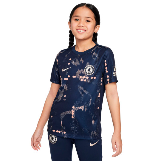 Camiseta Nike Chelsea FC Pre-Match 2024-2025 Niño Obsidian-Apricot ...