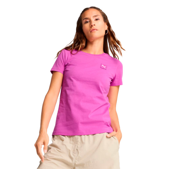 Camiseta Puma Essentials Elevated Mujer Wild Berry - Fútbol Emotion