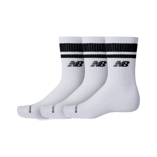Calcetines New Balance Everyday Stripe Midcalf (3 Pares) White - Fútbol ...