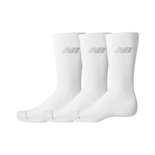 Calcetines New Balance Performance Basic Crew (3 Pares) White - Fútbol ...
