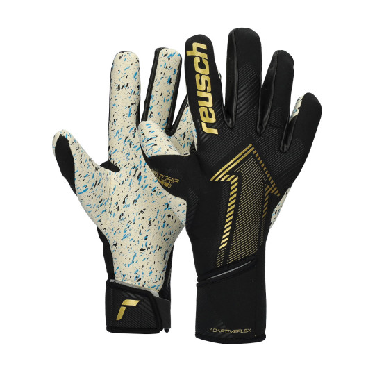 Guante de porteros Reusch Fastgrip Fusion Black-Gold - Fútbol Emotion