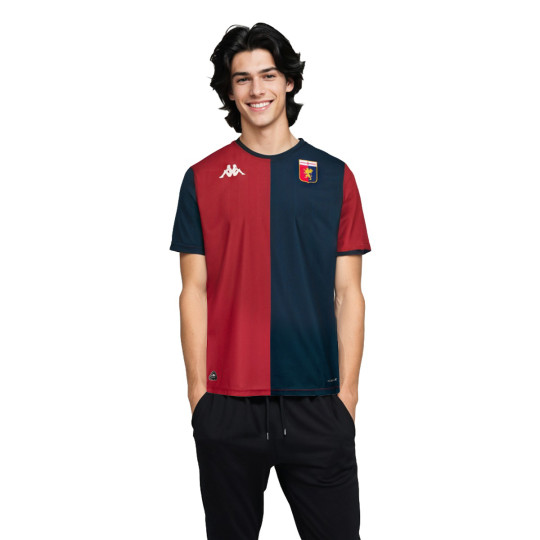 Jersey Kappa Genoa 2024-2025 Home Red Dark-Blue Dark - Fútbol Emotion