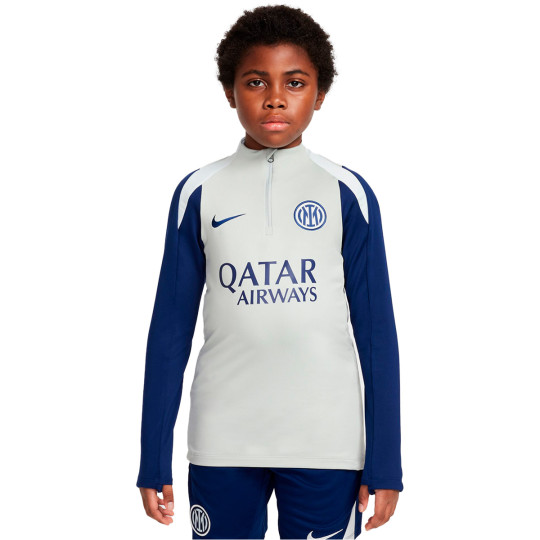 Sudadera Nike Inter Milan Training 2025-2026 Niño Grey Haze-Blue Void ...