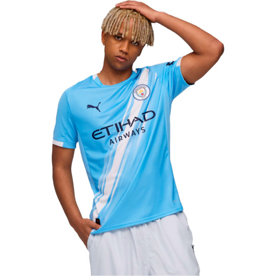 Jersey Puma Manchester City 2025-2026 Home Team Light Blue-White ...