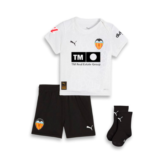 Kit Puma Baby Valencia Cf 2025-2026 Home White - Fútbol Emotion
