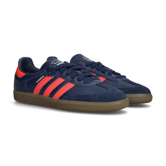 Zapatilla adidas Samba Licensed Arsenal Fc night indigo-pure ruby ...
