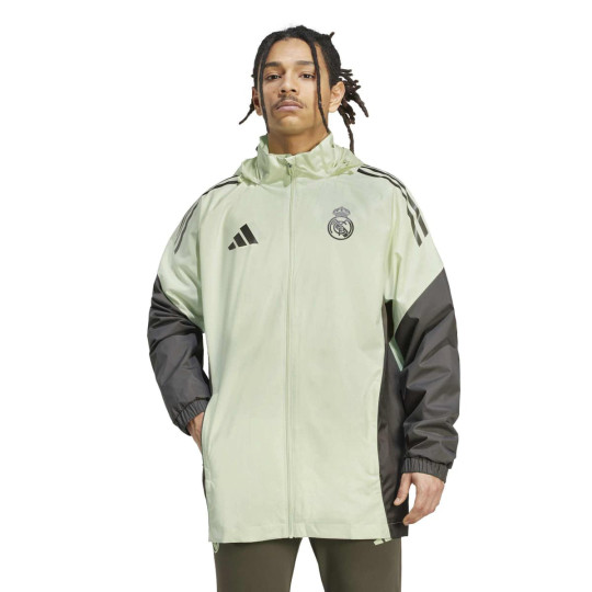 Chaqueta adidas All Weather Real Madrid Training 2025-2026 Almost Lime ...