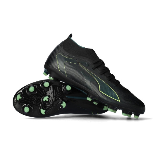Bota de fútbol Puma Ultra 6 Match+ FG/AG Black-Fizzy Light-Green ...