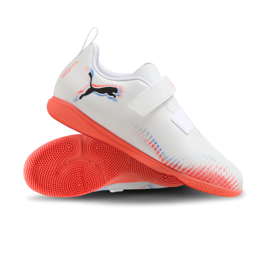 Futsal shoes Puma Kids Future 8 Play IT Hook and Loop PUMA White-PUMA ...