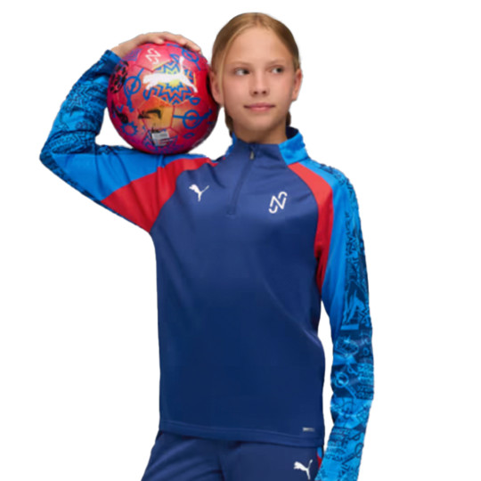 Sudadera Puma Neymar Jr Playmaker 1/4 Zip Jr Blazing Blue-White-Ultra ...