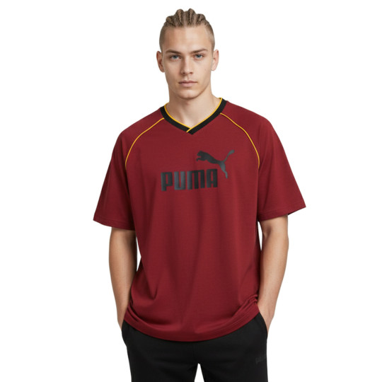 Playera Puma Essentials Football Jersey Ruby Shimmer - Fútbol Emotion