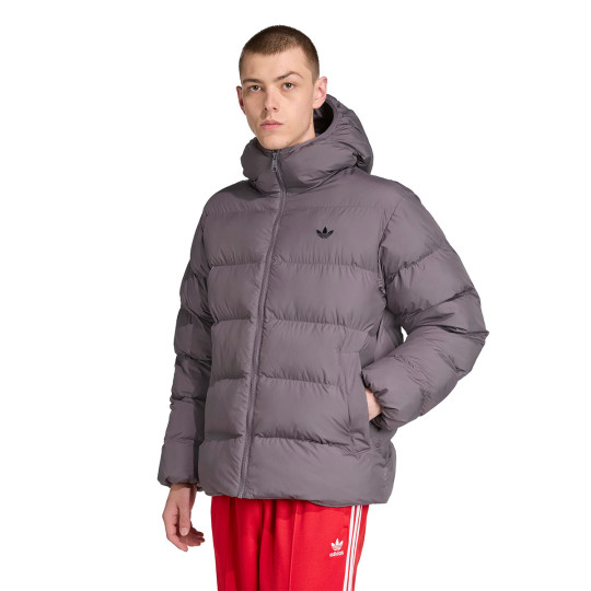 Windbreaker adidas Commercial Puff Grey Strata - Fútbol Emotion
