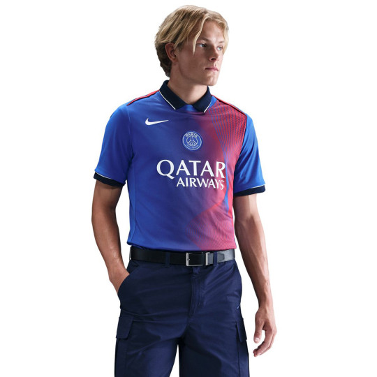 Jersey Nike PSG 2025-2026 Pre-Match Hyper Royal-Global Red-White ...