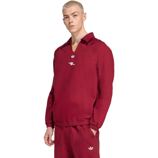 Polo adidas Arsenal FC Icons Fanswear 2025-2026 team coll burgundy 2 ...
