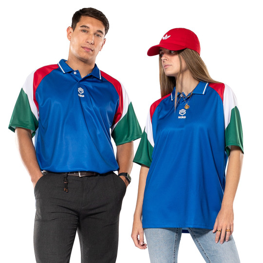 T-Shirt Soka Nations Italia Blue - Red - Fútbol Emotion