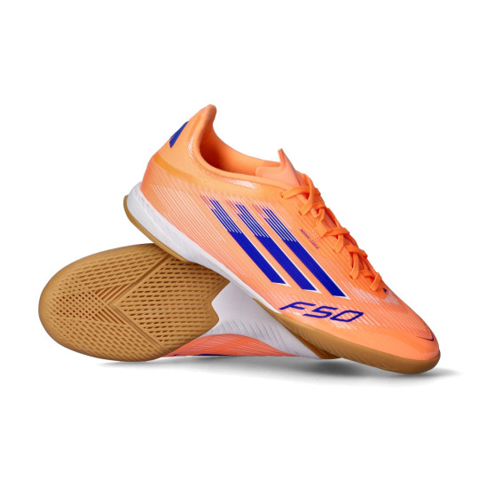 Hallenfußballschuhe adidas F50 Liga In Strahl Orange-Blau-Weiß - Fútbol ...