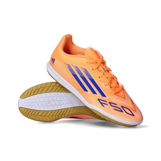 Zapatilla de Fútbol sala adidas F50 Club In Niño Beam Orange-Lucid Blue ...