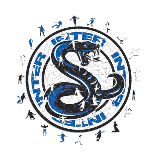 ICONIC PUZZLES Fc Inter Milan Snake Puzle Madera (150 Piezas) blue ...