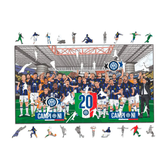 ICONIC PUZZLES Fc Inter Milan 20Th Scudetto Puzzle Madera (150 Piezas ...