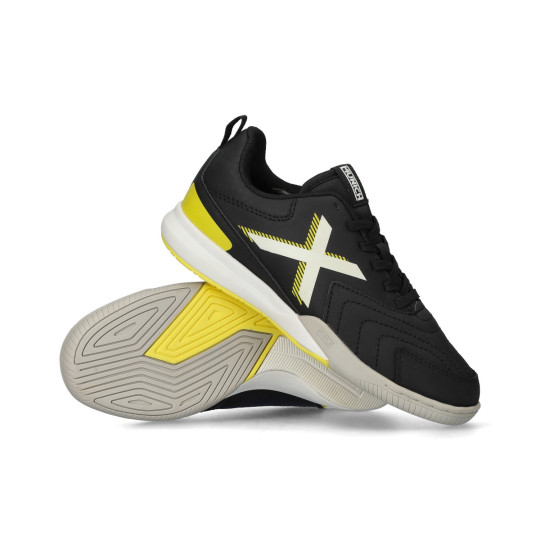 Futsal Shoes Munich Rondito Niño Black - Fútbol Emotion