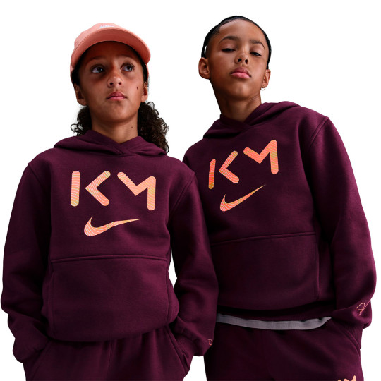 Sweatshirt Nike Kylian Mbappé Club Fleece Bordeaux/Orange Pulse/(Melon Tint) - Fútbol Emotion