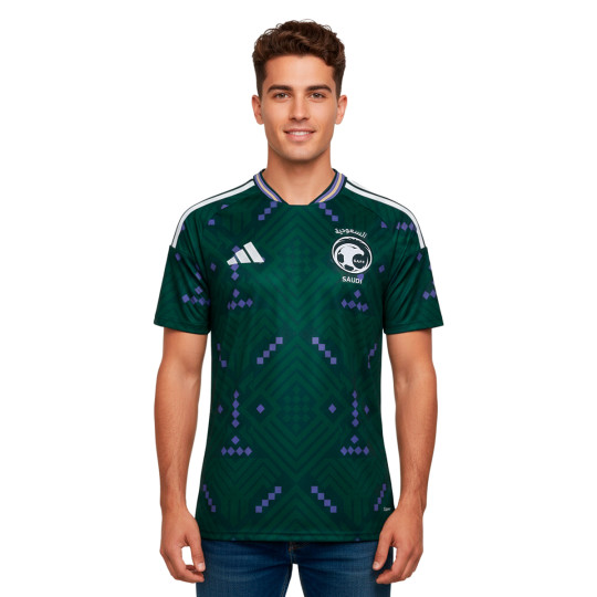 Jersey adidas Arabia Saudi Primer Uniforme Copa del Mundo 2026 Aurora ...