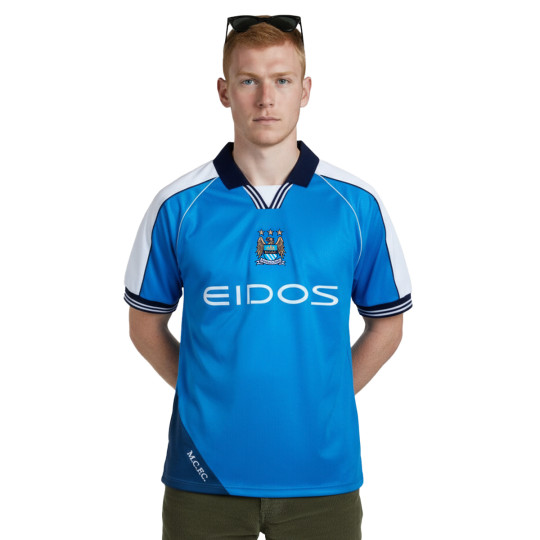 Camiseta Score Draw Manchester City 2000 shirt Blue - Fútbol Emotion