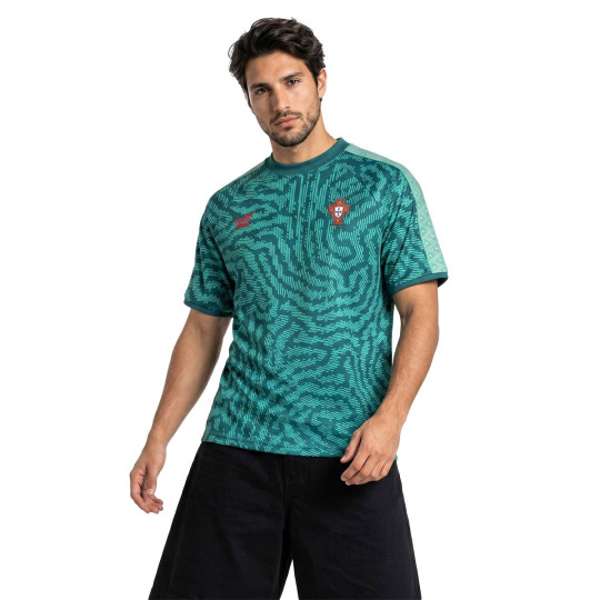 T-Shirt Puma Portugal Fanswear Weltmeisterschaft 2026 Vibrant Green ...