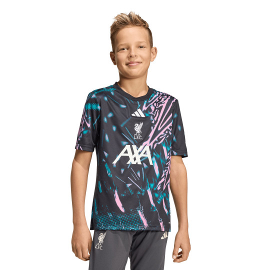Jersey adidas Liverpool Fc Pre-Match 2025-2026 Kids Black - Fútbol Emotion