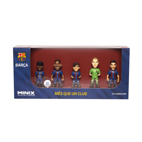 FC Barcelona Pack 5 Minix Fc Barcelona (7 Cm) Azul - Fútbol Emotion