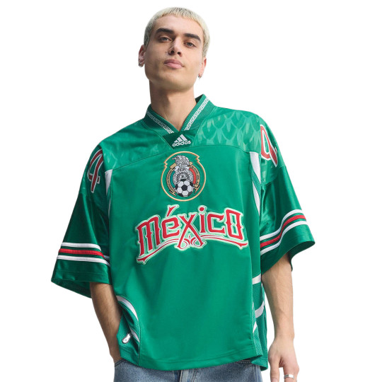 Playera adidas Bringback Remixed Mexico bold green-white-better scarlet ...