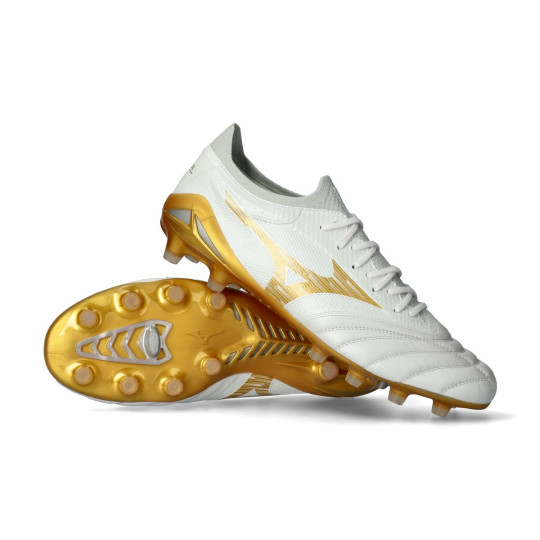 Fußballschuhe Mizuno Morelia Neo IV Beta Elite FG White-MP Gold-Cool ...